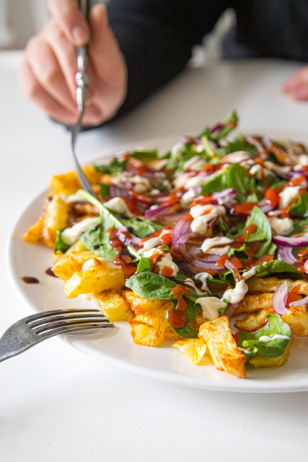 Es gibt eine super leckere fancy Pommes Platte- tastesheriff