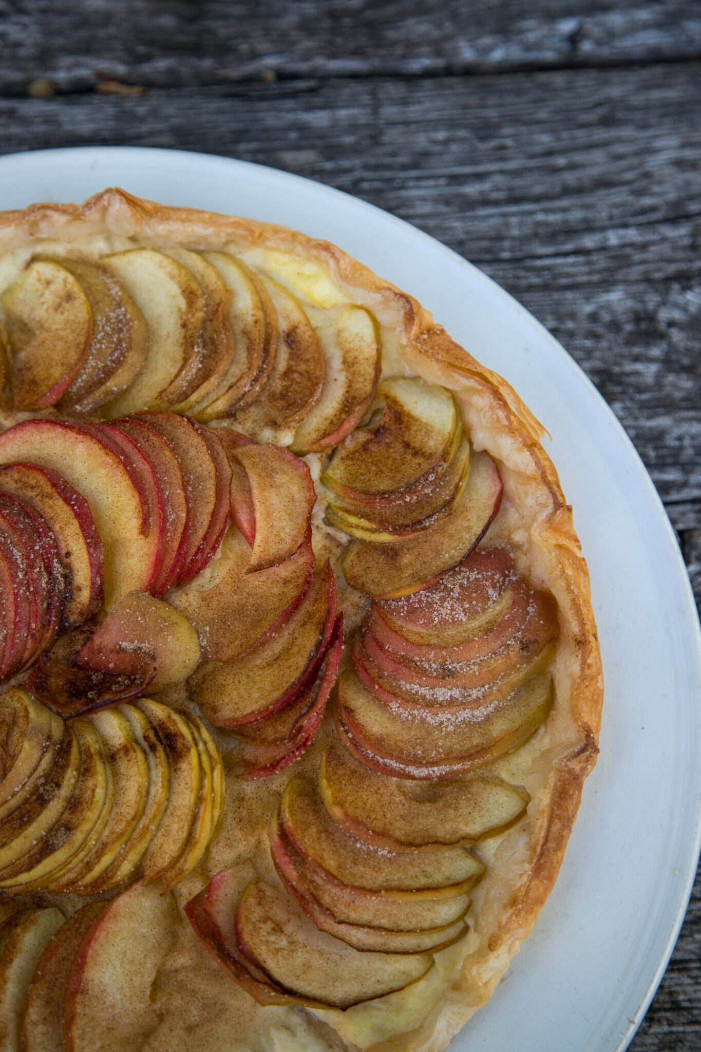 Apfel Tarte Mit Pudding